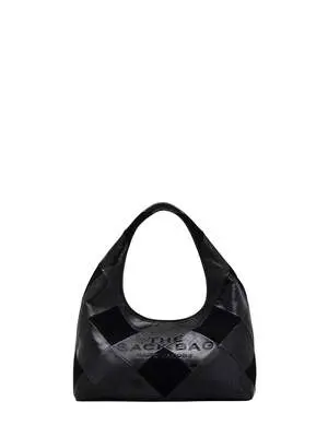 Marc Jacobs Sack Bag Patchwork Suede Tote Bag - Black