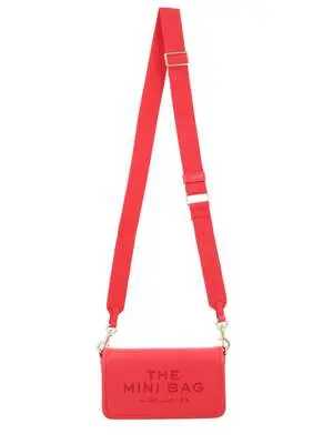 Marc Jacobs MARC JACOBS The Mini Leather Crossbody Bag Red