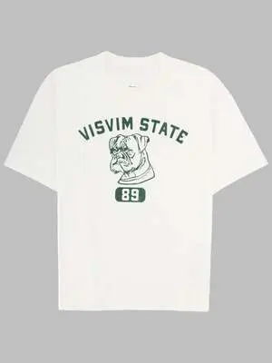 Visvim Graphic Dog Print Cotton T-shirt - White