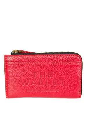 Marc Jacobs Marc Jacobs Premium Top Zip Mini Wallet Rosso