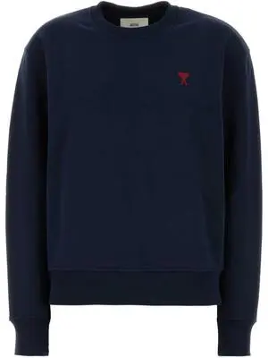 AMI Paris Heartfelt Graphic Cotton T-shirt - Bleu Nuit
