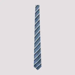 Kiton Silk Tie For Ss26 Collection - Blue