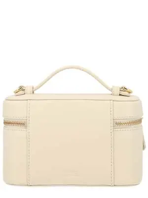 Marc Jacobs Mini Crossbody Bag In Premium Leather - White