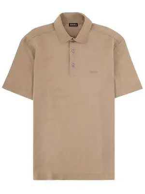 Zegna Cotton Short Sleeve Polo Shirt