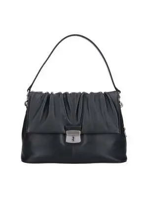 Marc Jacobs Leather Mini Messenger Bag - Black