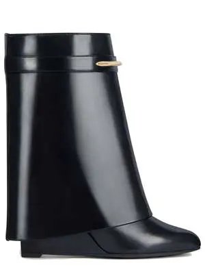 Givenchy Pinch Metal Wedge Heels - Nero
