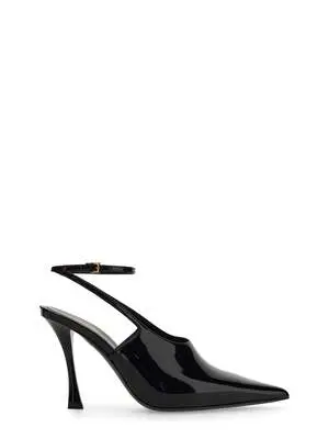 Givenchy Patent Leather Slingbacks - Black