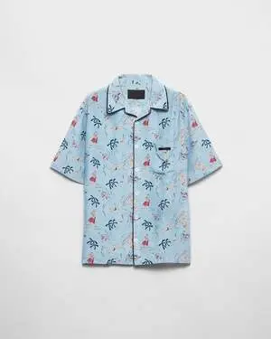 Prada Modern Fit Button-up Shirt - Celeste