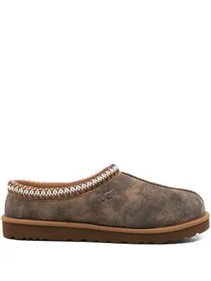 UGG Suede Braided Comfort Slides - Brown