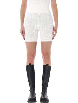 JW Anderson Pointelle Knit Cycle Shorts - Beige