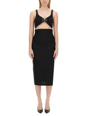 Moschino Slim Fit Dress With Cutout Detail - Black