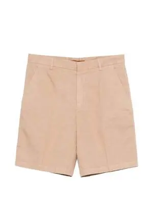 Zegna Bermuda Shorts With Zip And Button Closure - Brown