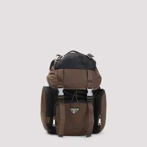 Prada Recycled Nylon Backpack 26x35x14.5 Cm - Black