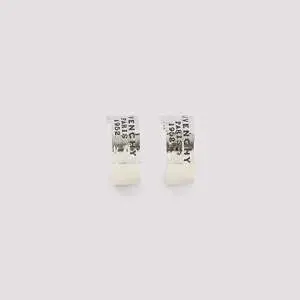 Givenchy Tape Earrings In Metal And Enamel - Metallic