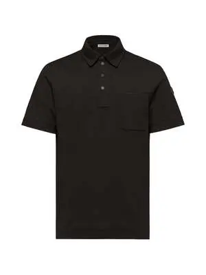 Moncler Short Sleeve Polo - Black