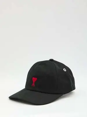 AMI Paris Embroidered Logo Baseball Cap - Black