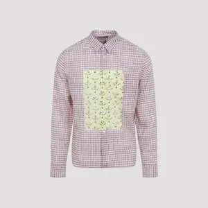 Prada PRADA Printed Cotton Shirt Red