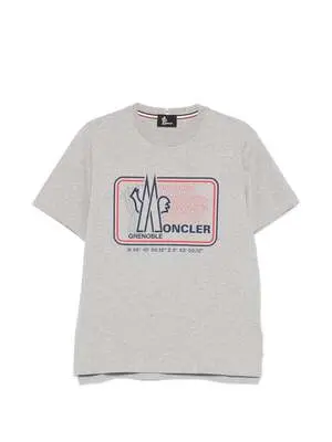 Moncler Mini Short Sleeve T-shirt - Lightgrey