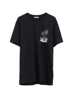 Moncler Classic Cotton Short Sleeve T-shirt - Black