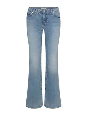 FRAME Stylish Five-pocket Jeans With Fitted Leg - Light Blue
