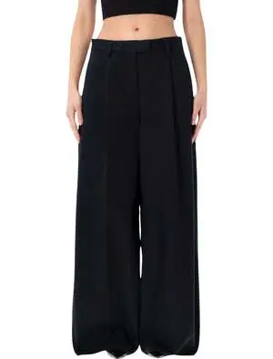 THE LATEST Tailored Wide-leg Trousers - Black