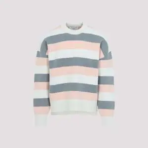 AMI Paris Striped Crew-neck Sweater - Multicolour