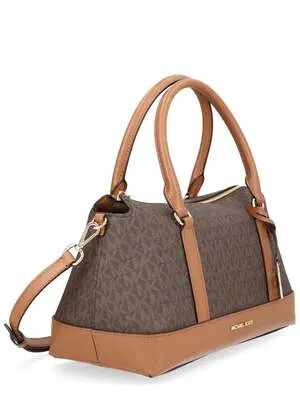 Michael Kors Monogram Satchel Bag With Crossbody Strap