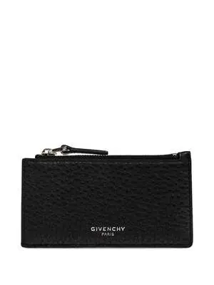 Givenchy Mini Zip Leather Card Holder