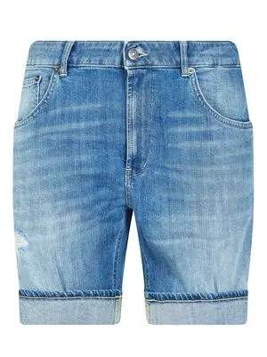 DONDUP Mini Bermuda Denim Shorts - Blu