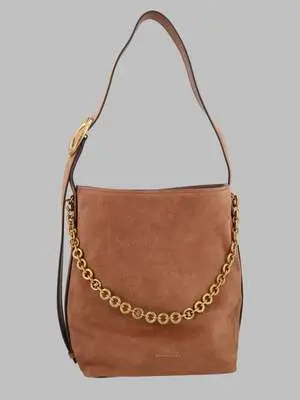 Michael Kors Suede Shoulder Bag - Buff