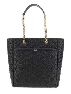Michael Kors Quilted Tote With Chain Strap