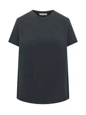 Moncler Giro Neck Cut T-shirt - Blu