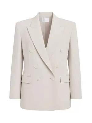 THE FRANKIE SHOP Double Breasted Blazer - Pink