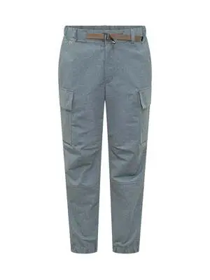 Moncler Cargo Trousers With Belt And Applied Pockets