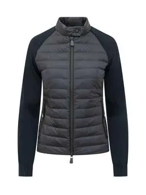 Moncler Quilted Zip Cardigan - Blu