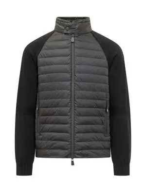 Moncler Quilted Zip Cardigan - Nero