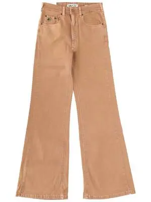 LOIS High-rise Wide-leg Jeans - Beige