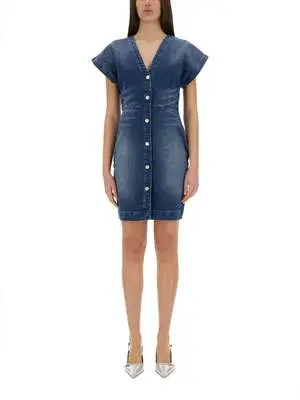 Moschino Slim Fit Button-detailed Dress