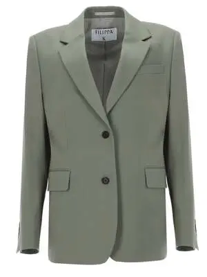 Filippa K Single Breasted Tailored Blazer - Green
