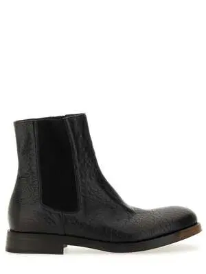 UMA WANG Textured Leather Chelsea Boots