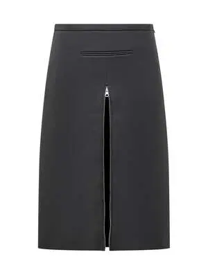 COURREGES Mini Zip Detail Skirt - Black