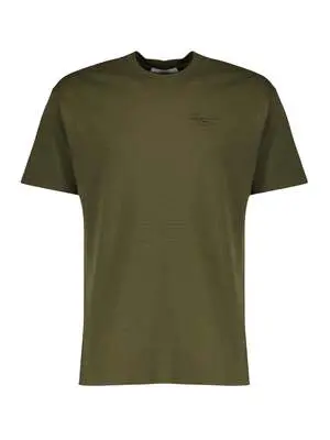 Givenchy Graphic Logo Crewneck T-shirt - Kaki