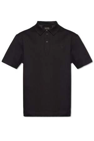 Givenchy Embroidered-monogram Cotton Polo Shirt - Black