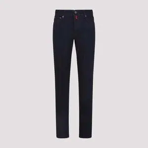 Kiton Mini Jeans With Stretch Cotton - Blue