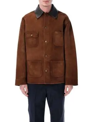 Prada Suede Caban Jacket - Brown