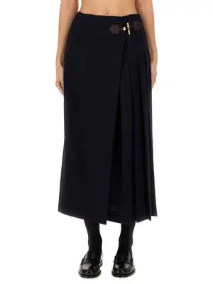 Moschino Midi Skirt With Toggle Detail
