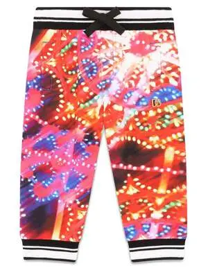 Dolce & Gabbana Printed Cotton Jogger Pants