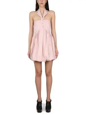 Philosophy Di Lorenzo Serafini Halterneck Mini Dress With Collar Detail - Pink