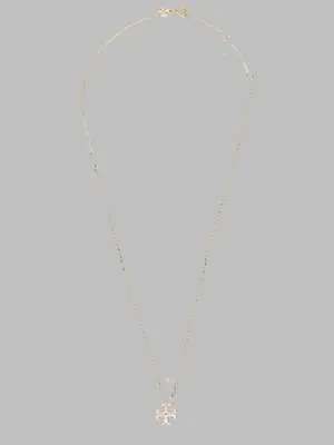 Tory Burch Logo Pendant Necklace - Gold