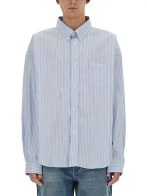 Givenchy Striped Long-sleeved Shirt - Azure